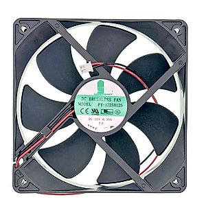 LEYEYDOJX New Cooling Fan for PY-1225H12S 12025 DC12V 0.35A 12CM 2-wire/2-pin DC BRUSHLESS Ice Machine Fan