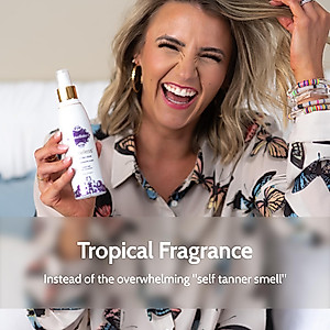 Fake Bake Flawless Self-Tanning Liquid Streak-Free, Long-Lasting Natural Glow For All Skin Tones - Sunless Tanner Includes Professional Mitt For Easy Application, Black Coconut Scent - 6 oz