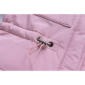 JELEUON Baby Girls Two Piece Winter Warm Hooded Snowsuit Puffer Down Jacket with Snow Ski Bib Pants Outfits