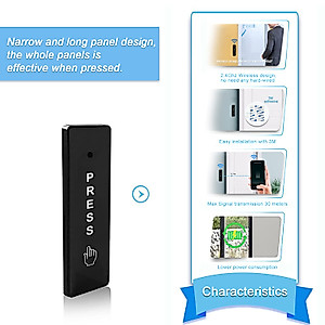 Smart WiFi APP Control Automatic Door Opener by Olideauto,WiFi Built in Receiver Olide-510FW,Compatible with Alexa,Google Assistant Voice Control Auto Door with Wireless Push Panels