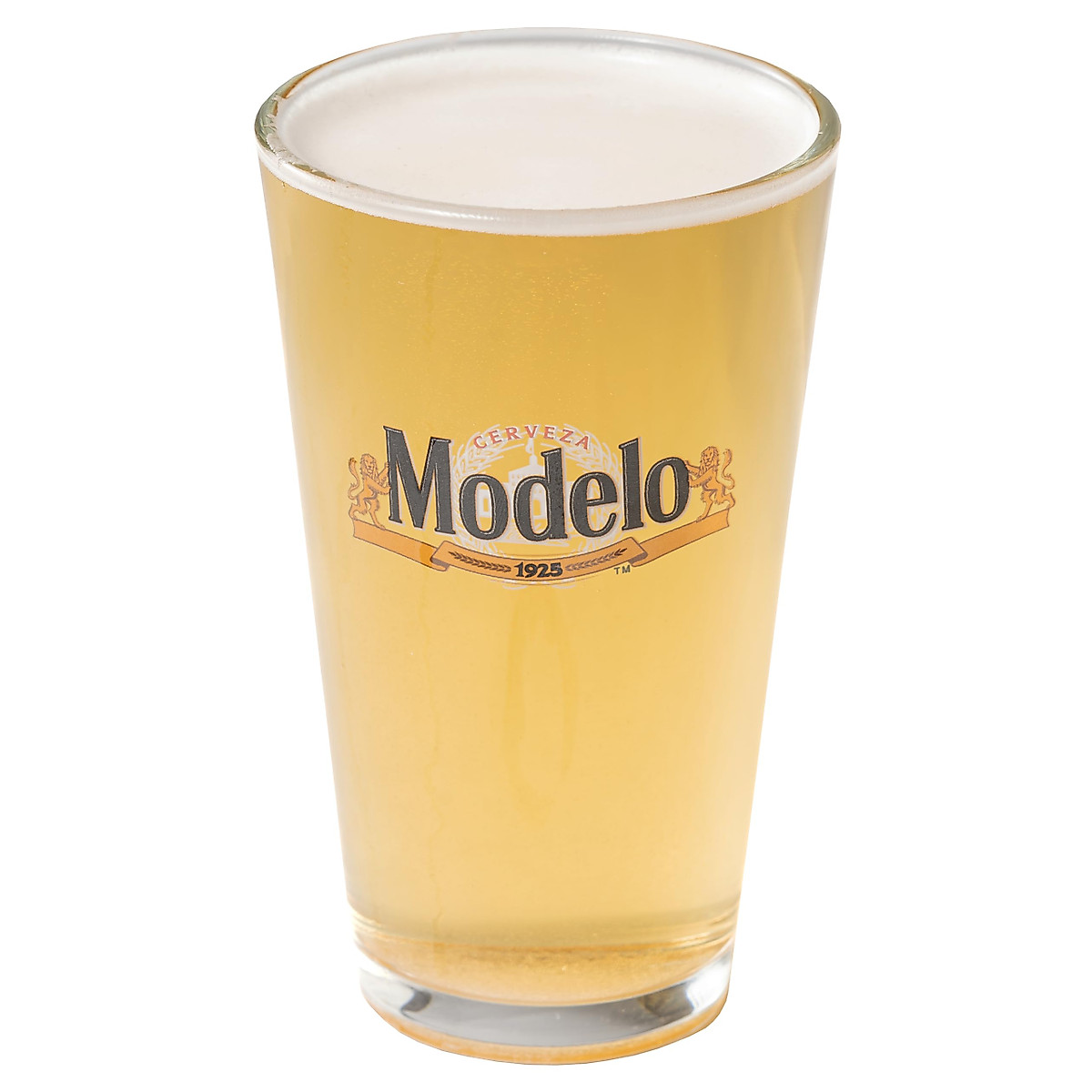 LORD'S ROCKS Modelo 16oz Pint Glass - Set of 4 Authentically Licensed Compatible