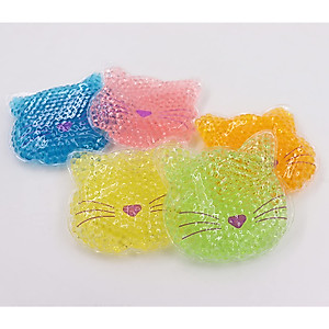 HI FINE CARE 5 Pcs Boo Boo Ice Pack, Kid Reusable Ice Pack, Auxiliary Fever Reduction, Hot Cold Pack for Kids Injuries, Wisdom Teeth, Baby Colic, Gas and Upset Stomach, Pain Relief, Fever, Headaches