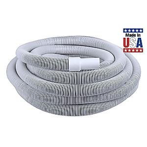 Poolmaster Commercial In-Ground Swimming Pool Vacuum Hose With Swivel Cuff, 1 1/2-Inch x 50-Foot