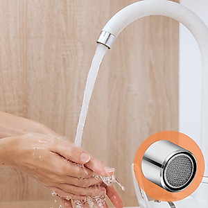 Faucet Aerator for Kitchen and Bathroom Sink, 8 Pcs Female Thread Chrome Brass 55/64 Inch 22mm Filter With Gasket