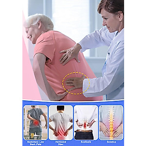 Waist Back Support Belt for Women Men,TIMTAKBO Lower Back Brace Lumbar Support for Lower Back Pain Relief,Adjustable Flexible Sport Girdle Waist Support Belt(Black/Blue,S/M Fit Belly 23.5"-31.5")