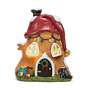 Solar House Statue Outdoor Garden Lights House Garden Sculptures Solar LED Light Decorations