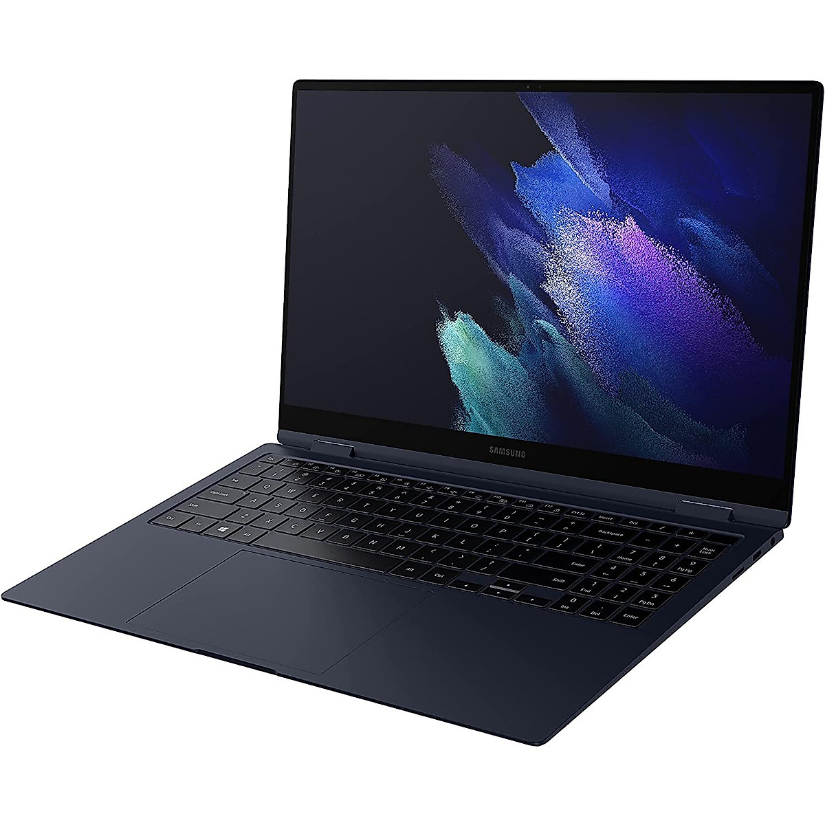 SAMSUNG Galaxy Book Pro 360 15.6'' 2-in-1 Touchscreen (i7-1165G7,16GB RAM,512GB PCIe SSD,Active Stylus),FHD Convertible Laptop,Thunderbolt 4,Backlit,Fingerprint,HDMI Cable,Windows 11 Home,Mystic Navy