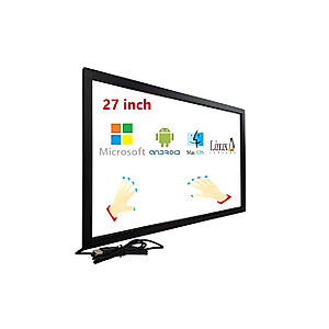 DeYoWo 27 Inch Interactive 10 Points Infrared IR Touch Screen Overlay Frame Free Driver