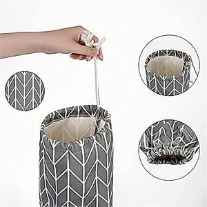 Rydowenna Grocery Bag Holder， Dispenser Hanging Loop Washable Shopping Bag Storage Dispensers for Garbage Bags Organizer Plastic Bag Holder for Grocery Bags