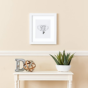 ArtToFrames 40x50 CM / 15.75x19.69 INCH White Picture Frame, This 1.25 Inch Custom MDF Poster Frame is White - Comes with Regular Glass and Corrugated Backing (CMWOMFRBW26074-40x50)