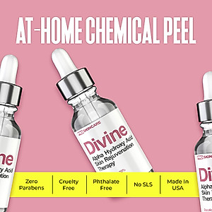 Glycolic Acid Peel 70% Professional Chemical Peel for Face at Home - Intense Alpha Hydroxy Acid Skin Peel For Acne Scars, Collagen Boost, Wrinkles, Fine Lines - Liquid Exfoliant for Face Peel Mask