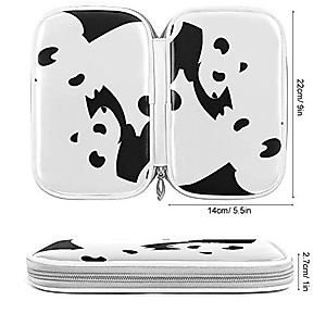 ZZKKO Panda Bear Mom Baby Pencil Bag Case Zipper Pencil Holder Organizer Stationary Pen Bag Cosmetic Makeup Bag Pouch Purse for School Office Supplies