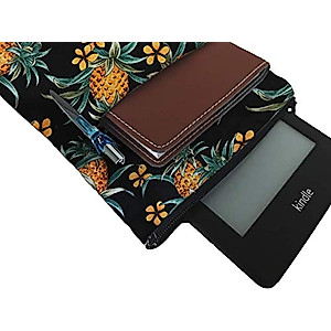 Pineapple Book Sleeve - Book Cover for Hardcover and Paperback - Book Lover Gift - Notebooks and Pens Not Included