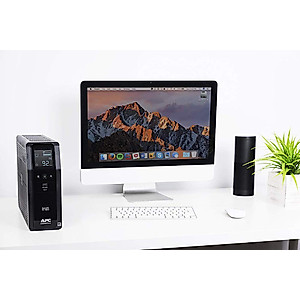 APC Sine Wave UPS Battery Backup & Surge Protector, 1000VA, APC Back-UPS Pro (BR1000MS) Bundle Including 16GB DataTraveler
