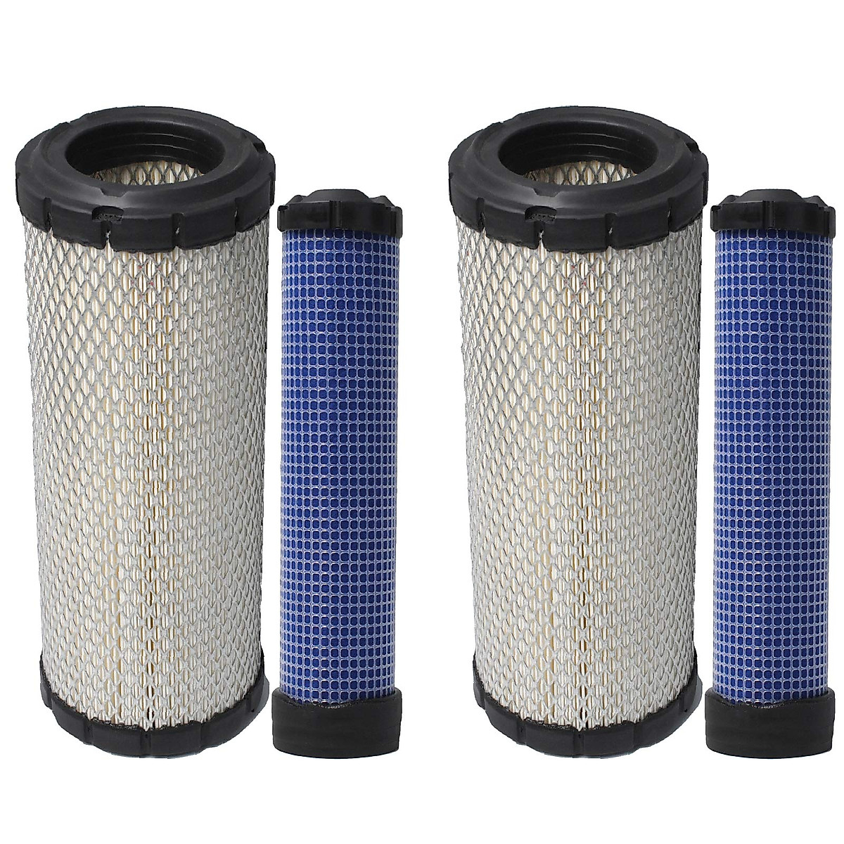 Podoy P822858 and P821575 Air Filter Set(2 Pack) Compatible with FPG05 Air Cleaner 11013-7044 11013-7045 46438 42985 2508301-S 2508304-S M131802 M131803