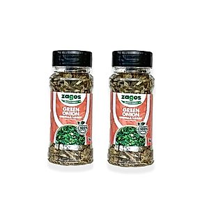 Zagos - Dehydrated spring onion 100% natural product, dried green onion in a 20 grams container (2 PACK)