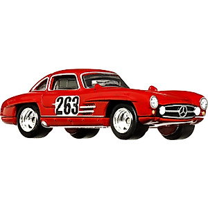 Hot Wheels Jay Leno's Garage Container Set, 5 1:64 Scale Premium Cars in Collectible Container, Metal/Metal & Realriders, Gift for Collectors