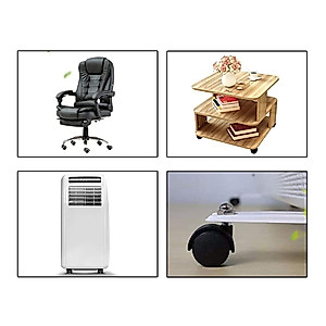 Office Chair Caster Wheels Set of 5 Office Chair Revolving Chair Casters Replacement Nylon Furniture Wheels Premium Computer Desk Castor Bearing Capacity 125KG / 276lbs (5) Colour Name:Plunger Stem He