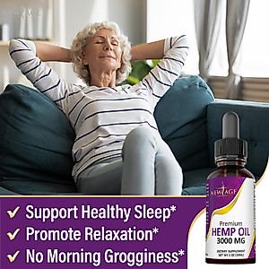 NEW AGE Hemp Oil - All Natural Grown and Made in The USA! (3000 (Pack of 2))