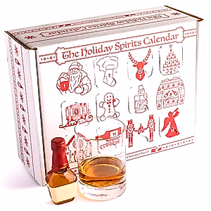 Advent Calendar for Alcohol & Adults | Gift Booze & Wine for Christmas 2023 | Great White Elephant & Holiday Party Hostess Present Idea | Alcohol Not Included