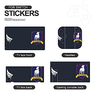 Ted -Lasso -AFC Rich-mond- The Skin of The Switch Controller-The Whole Body PVC Sticker Decal Covers The Skin of The Switch Controller-The Delicate Matte Texture restores The Feeling of Bare Metal