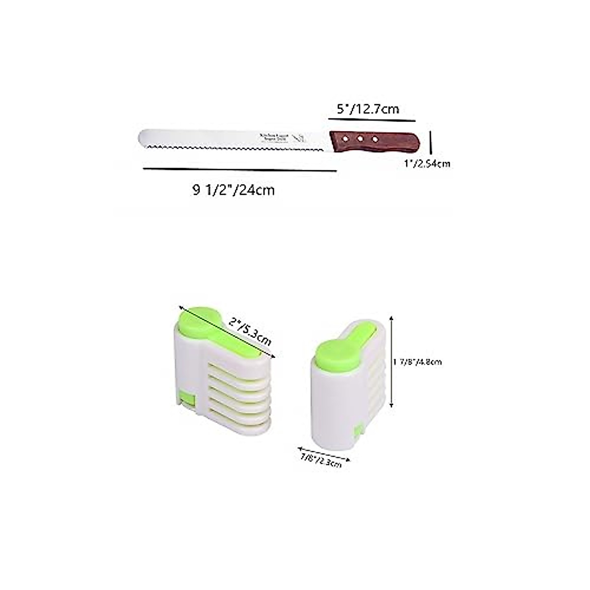 5 Pcs DIY Cake Slicer, Bread Cutter Slice Adjustable 5 Layers, Bread Cake Segmentation Toast Slice Layered Auxiliary Divider