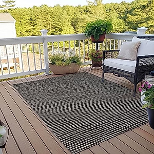 Dalyn Rugs Indoor/Outdoor Laidley LA1 Brown Washable 8' x 10'