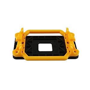 DGZZI CPU Cooler Bracket Motherboard Back Plate Heatsink Fan Stand Base Mount Bracket Holder for AMD Socket AM2 AM3, Yellow