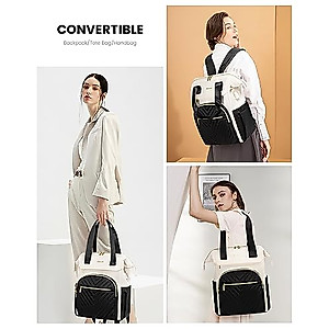 LOVEVOOK Laptop Backpack for Women, 15.6 Inch Work Laptop Bag，Waterproof Teacher Nurse Bag with USB Port,Fashion Travel Bag Business Computer Backpack Purse for College