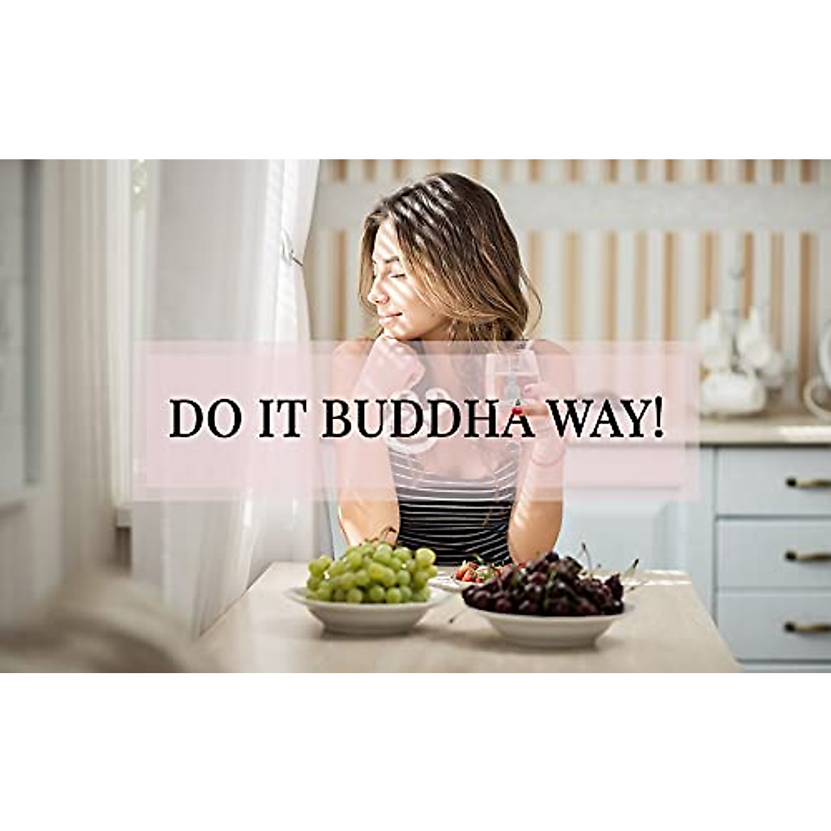 C & M Personal Gifts Buddha Engraved Stemless Wine Glass (Pack of 1) –Yoga Wine Glass, Let that Sh** Go Funny Glass, 17 Oz Glass Gift for Him or Her, Made in USA