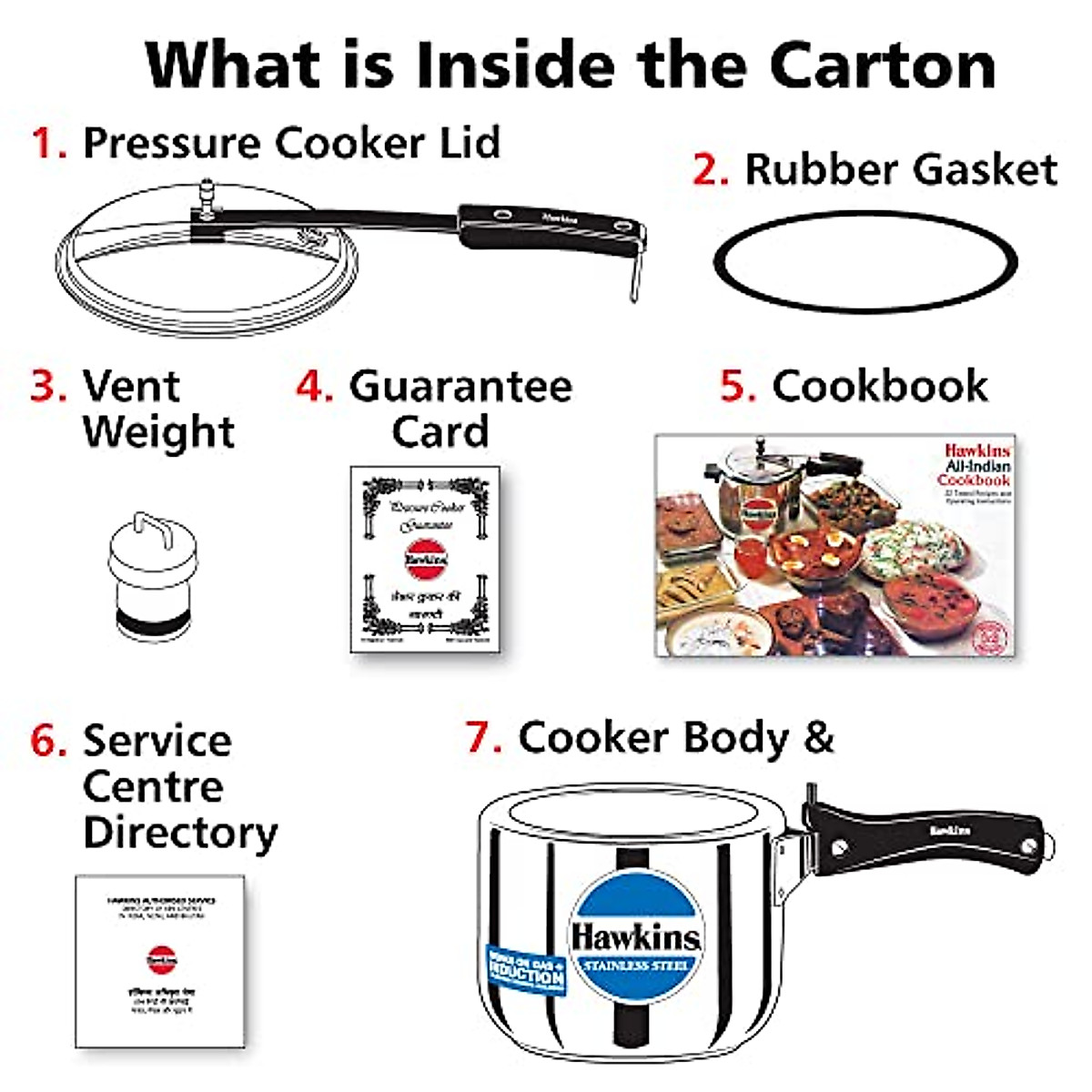 Hawkins B33 Pressure Cooker Stainless Steel, Small, Silver