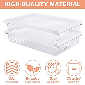 LOYORTY 6PCS Deli Meat Container for Fridge with Airtight Lids, Lunch Meat Container for Refrigerator, Bacon Storage Container for Fridge, with 3 Pcs Serving Tongs