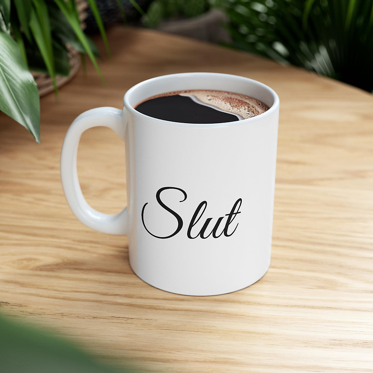 Best Friend Birthday Gifts for Women Funny Friendship Gift for BFF Bestfriend Besties Mom Sister Boss Woman Big Sis Sorority Slut Mug (11 oz, Slut, White)