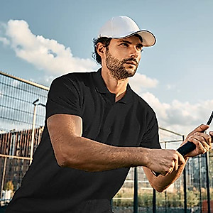 MLYENX Polo Shirts for Men Quick-Dry Athletic Golf Polo Casual Short Sleeve Moisture Wicking Shirts