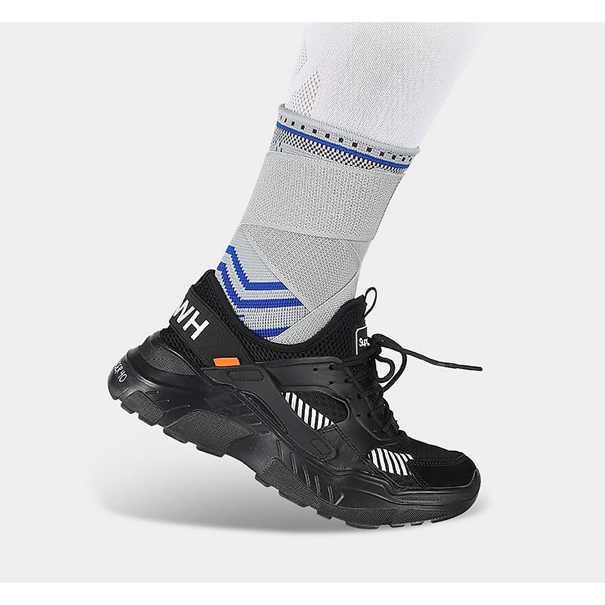 Nipogear Ankle Brace,A Pair Ankle Braces for men/women for Injury Recovery, Joint Pain and More.Ankle Support Brace,Achilles Tendon Support,Eases Swelling. (Grey,M)