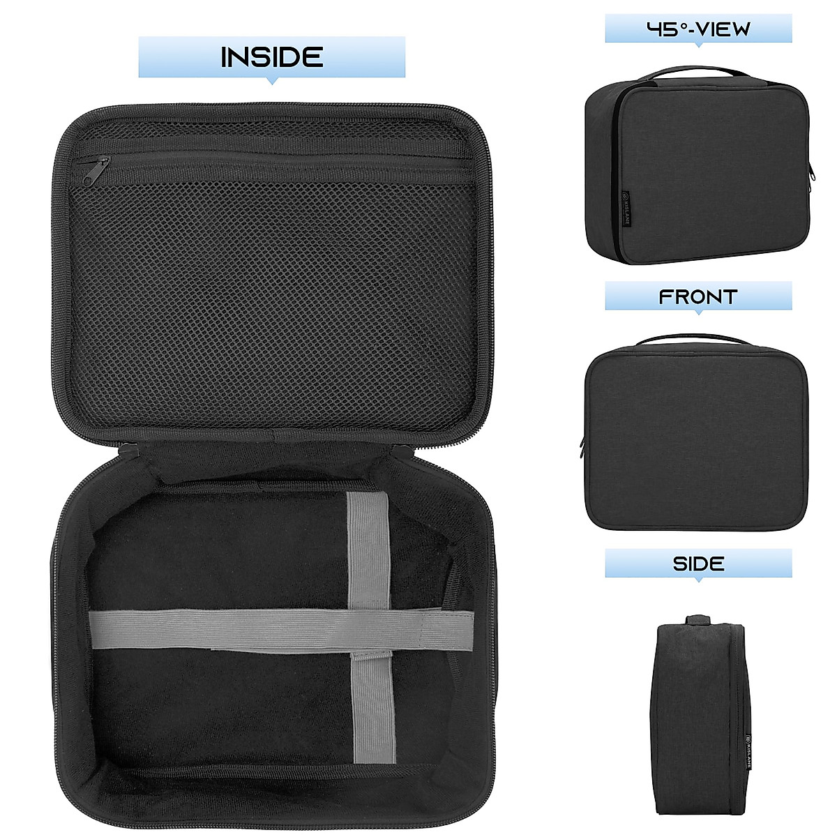 Soft Carrying Case Compatible with Oculus Meta Quest 3S/Quest 3/Quest 2 Official Original, Storage Case for Meta Quest 3/3S Headset Fits for Travel, Home, Outdoor(Not Compatible with Elite Strap)