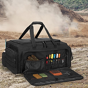 GOBUROS RC Car Bag for 1/8 and 1/10 Car, RC Carry Case Compatible with Traxxas 1/8 Car, Multi-Pockets to Store Tools and Other Accessories, Adjustable Shoulder Strap for Easy Carrying (Patent Design)