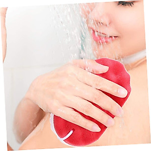 LALAFINA 6pcs Three Layer Bath Sponge Body Wash Scrubber Scalp Scrubber Cleaning Sponge Body Shower Sponges Foam Sea Sponge Handheld Bath Scrubber Bath Shower Sponge Bath Exfoliating Sponge