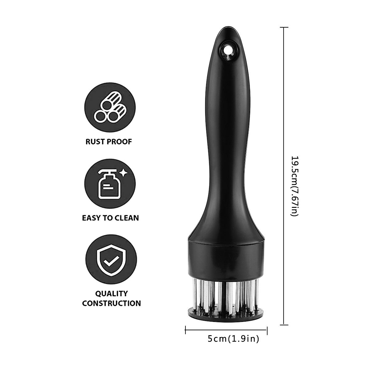 Meat Tenderizer, OLULU Stainless Steel Needle Ultra Sharp 20 Blades Meat Tenderizer Tool for tenderizing Chicken, Beef, Steak, Veal and Pork