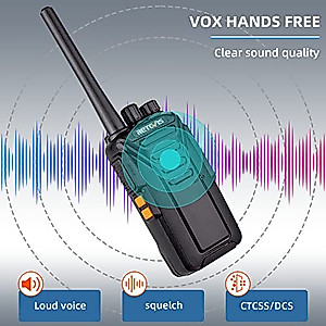 Retevis RT27 Walkie Talkies for Adults, Heavy Duty Two Way Radios Long Range, VOX Hands Free, Local Alarm, Rugged 2 Way Radio (6 Pack) with Six-Way Charger Base, for School Construction Farm