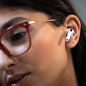 Setex Gecko Grip Anti-Slip Grip Pads Designed for Apple AirPods Gen 3 [Fits in Charging Case] Maximum Sweat Performance (12 Pads)