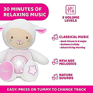 chicco Lullaby Sheep Rose Night Light, Voice Recorder