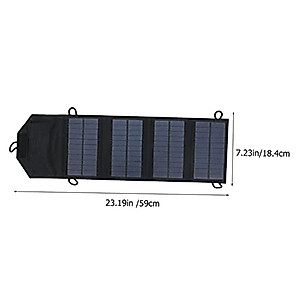 CLISPEED 4pcs Solar Panels USB a Charger Portable Cell Phone Charger Cargador C Charger for Car Portable Phone Charger USB Charger Practical Solar Panel Cloth Battery Yacht Boat