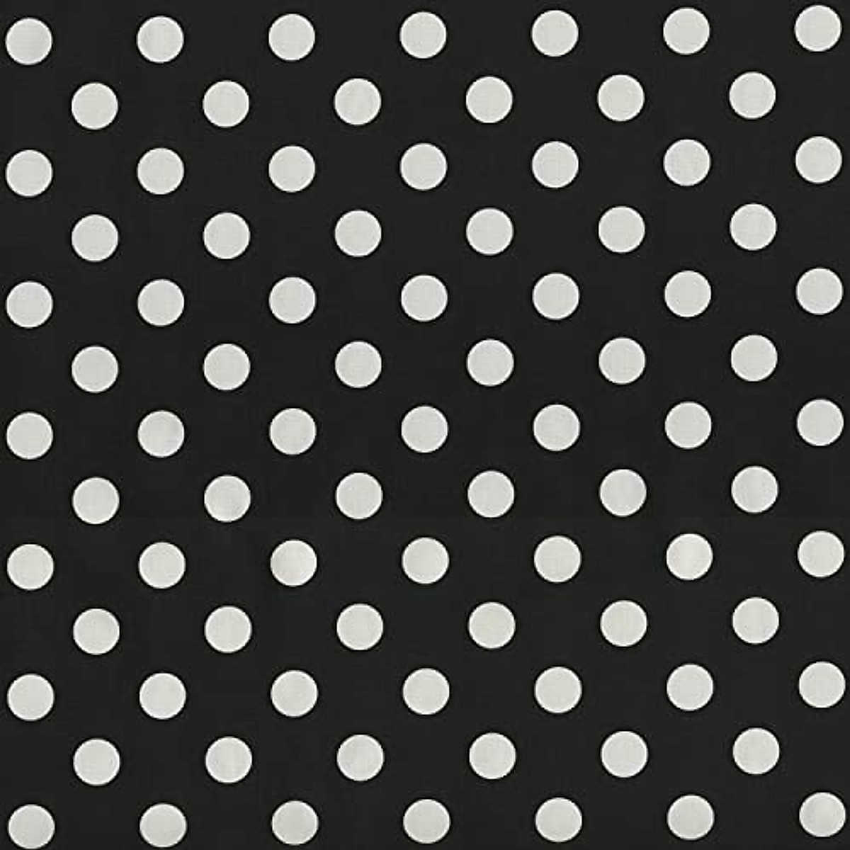 Pillow Perfect - 386065 Outdoor/Indoor Polka Dot Tufted Seat Cushions (Round Back), 19" x 19", Black, 2 Pack