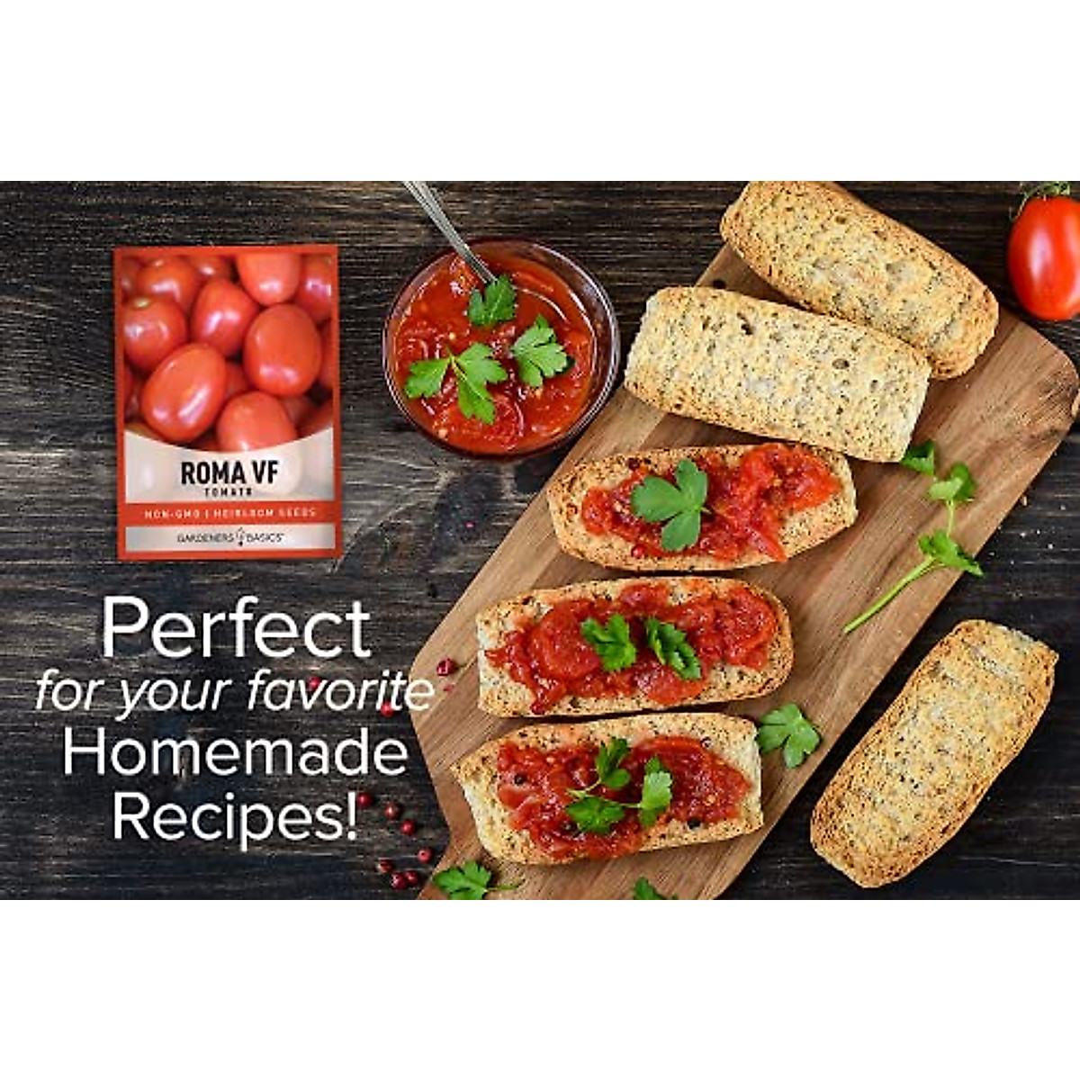 Roma VF Tomato Seeds for Planting Heirloom Non-GMO Seeds for Home Garden Vegetables Makes a Great Gift for Gardening by Gardeners Basics