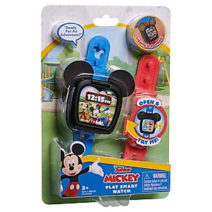 Disney Junior Mickey Mouse Funhouse Toy Watch for Kids with Lights and Sounds, Officially Licensed Kids Toys for Ages 3 Up by Just Play