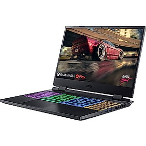 Acer Nitro 5 15 Gaming Laptop 15.6" QHD IPS 165Hz (300 nits 100% DCI-P3) AMD Octa-core Ryzen 7 6800H (Beat i7-11370H) 32GB RAM 2TB SSD GeForce RTX3070Ti 8GB Backlit HDMI USB-C Win11 Black + HDMI Cable