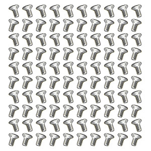 YXQ M3 x 4mm Flat Head Socket Cap Screws 304 Stainless Steel Socket Drive Full Thread Machine Thread 100PCS