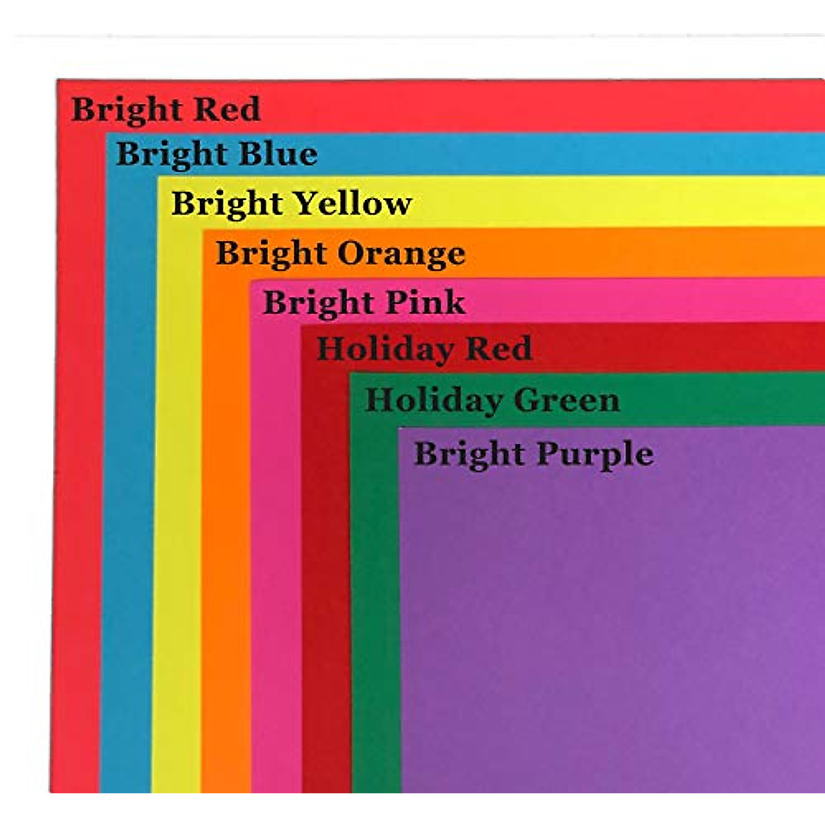 65lb Cover Cardstock Paper - 8.5 x 11 inch - 25 Sheets (Holiday Red)