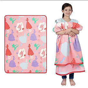 Franco Kids Bedding Super Soft Plush Throw Blanket, 46 in x 60 in, Disney Princess